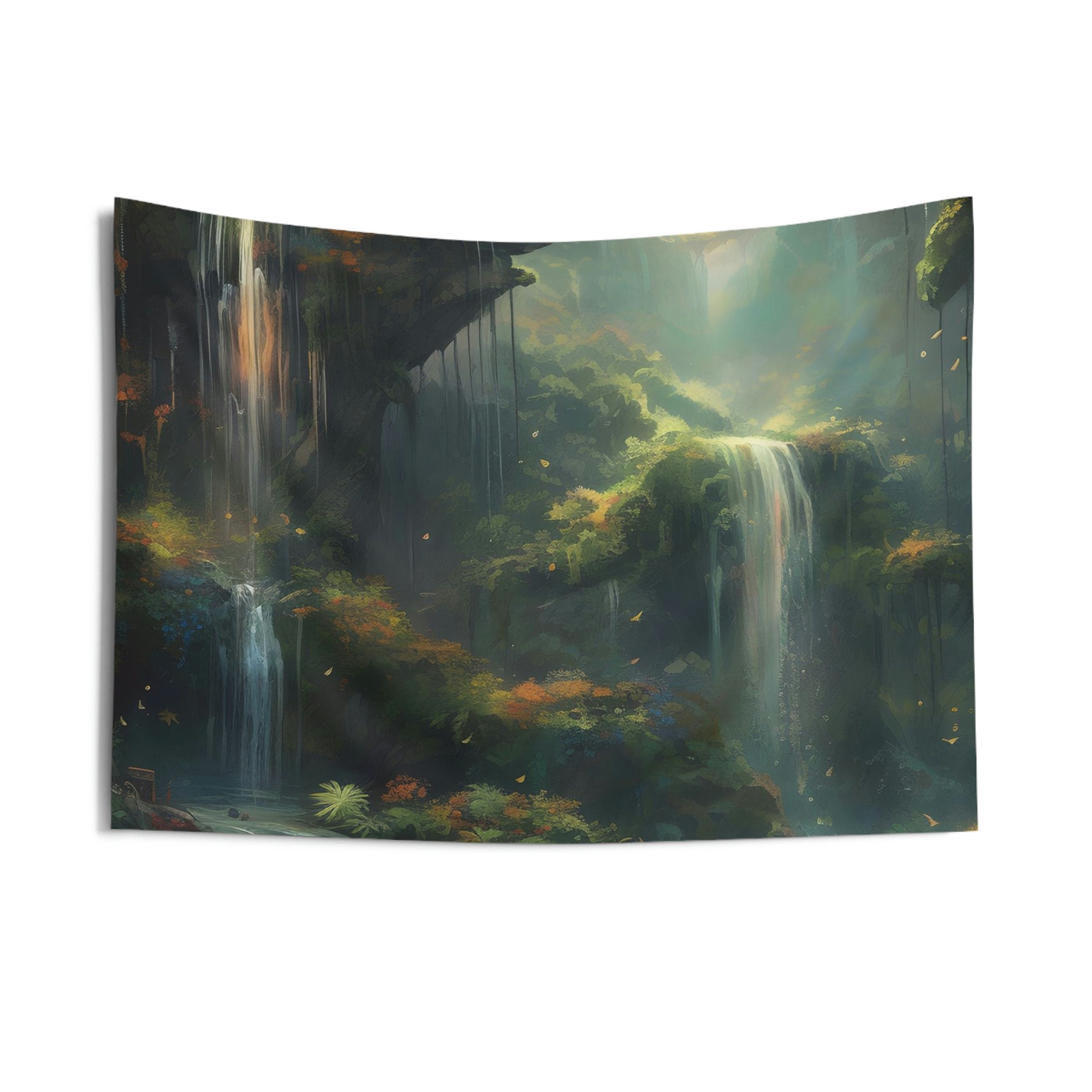 Enchanting Waterfalls Indoor Wall Tapestries - Etsy
