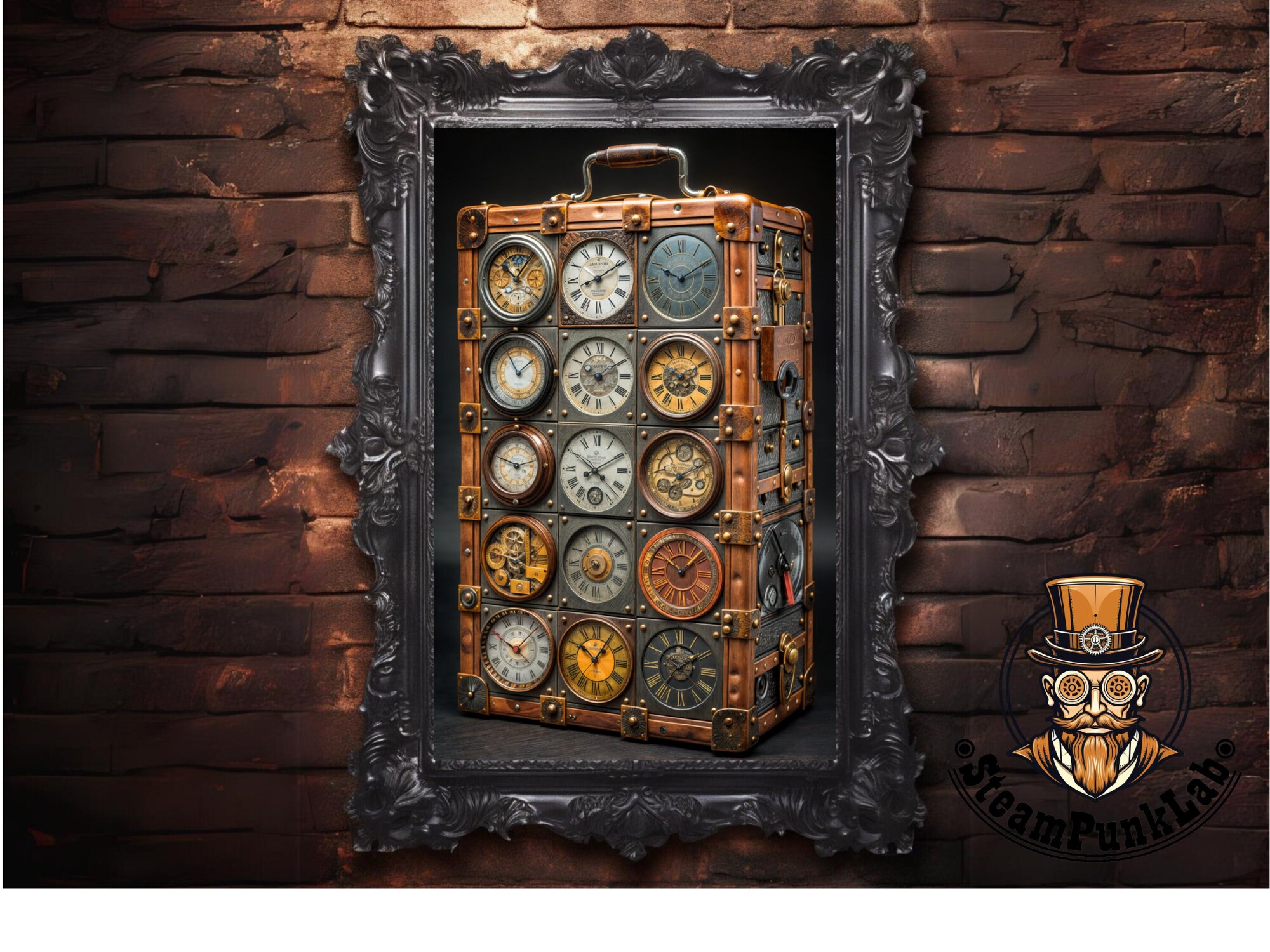 Time Chest: Steampunk Box With Multiple Clocks - Etsy UK