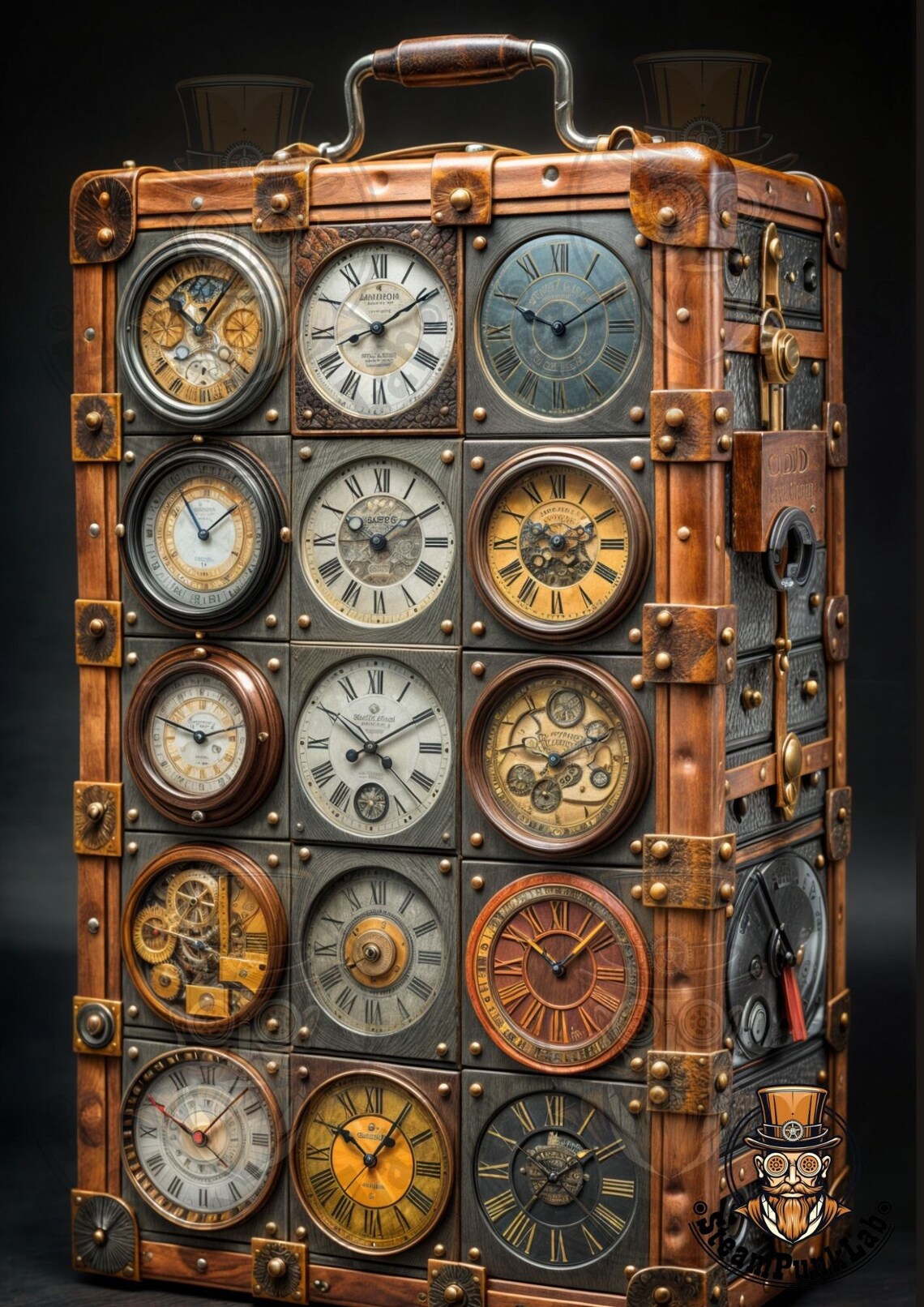 Time Chest: Steampunk Box With Multiple Clocks - Etsy UK