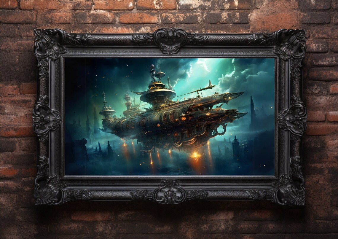 Steampunk Spacecraft: Bridging Eras for Cosmic Exploration - Etsy