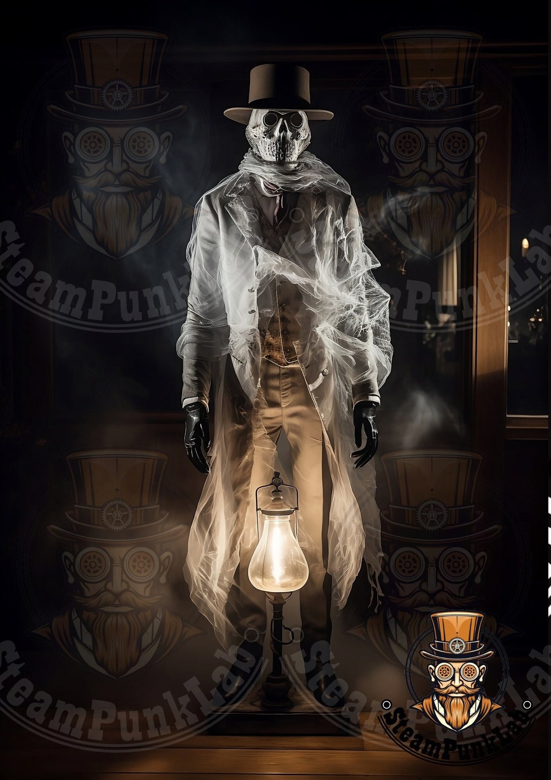 Steampunk Specter: Supernatural Elegance for Halloween - Etsy