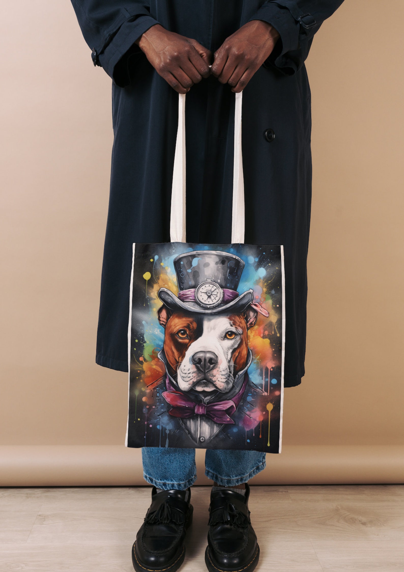 Steampunk Portrait of American Staff in Watercolor - Etsy