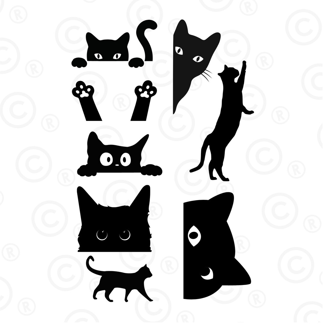 Cats Svg, Instant Download SVG, JPG, PDF, Png, Digital Download, Cat ...