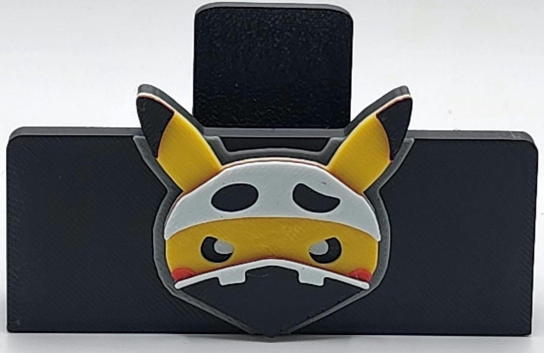 Team Skull Pikachu Adjustable Card Stand - Etsy