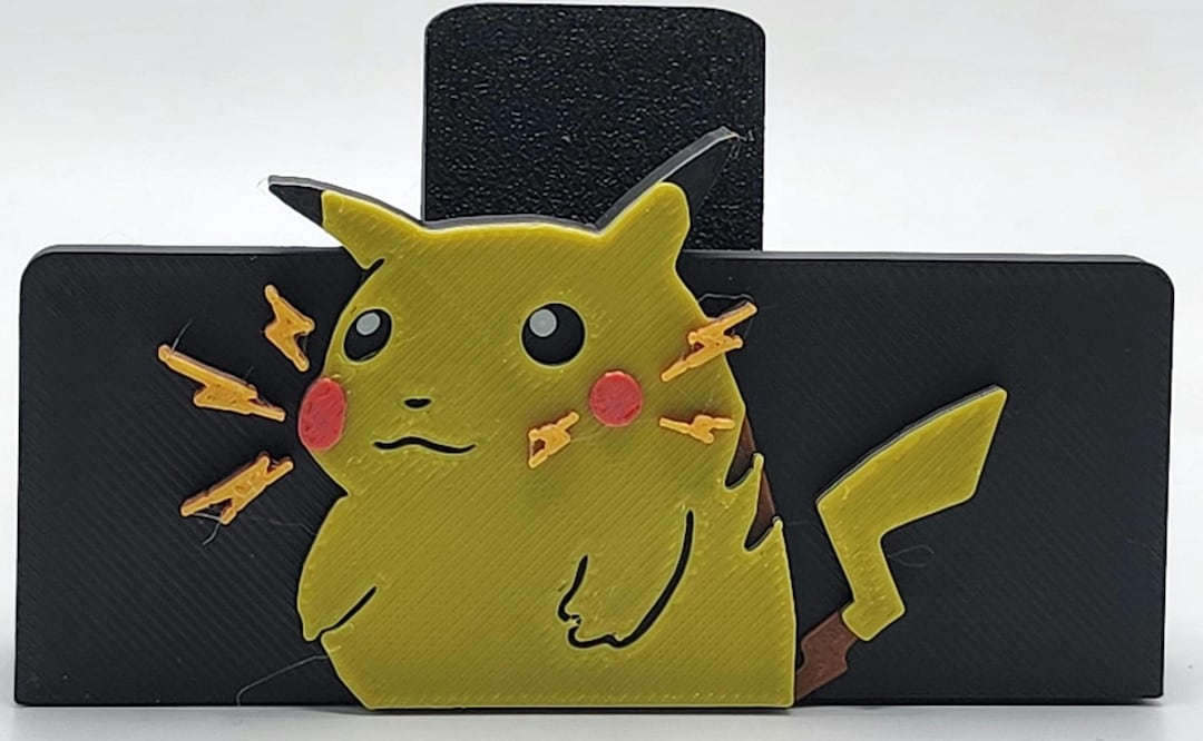 Red Cheek Pikachu Adjustable Card Stand - Etsy