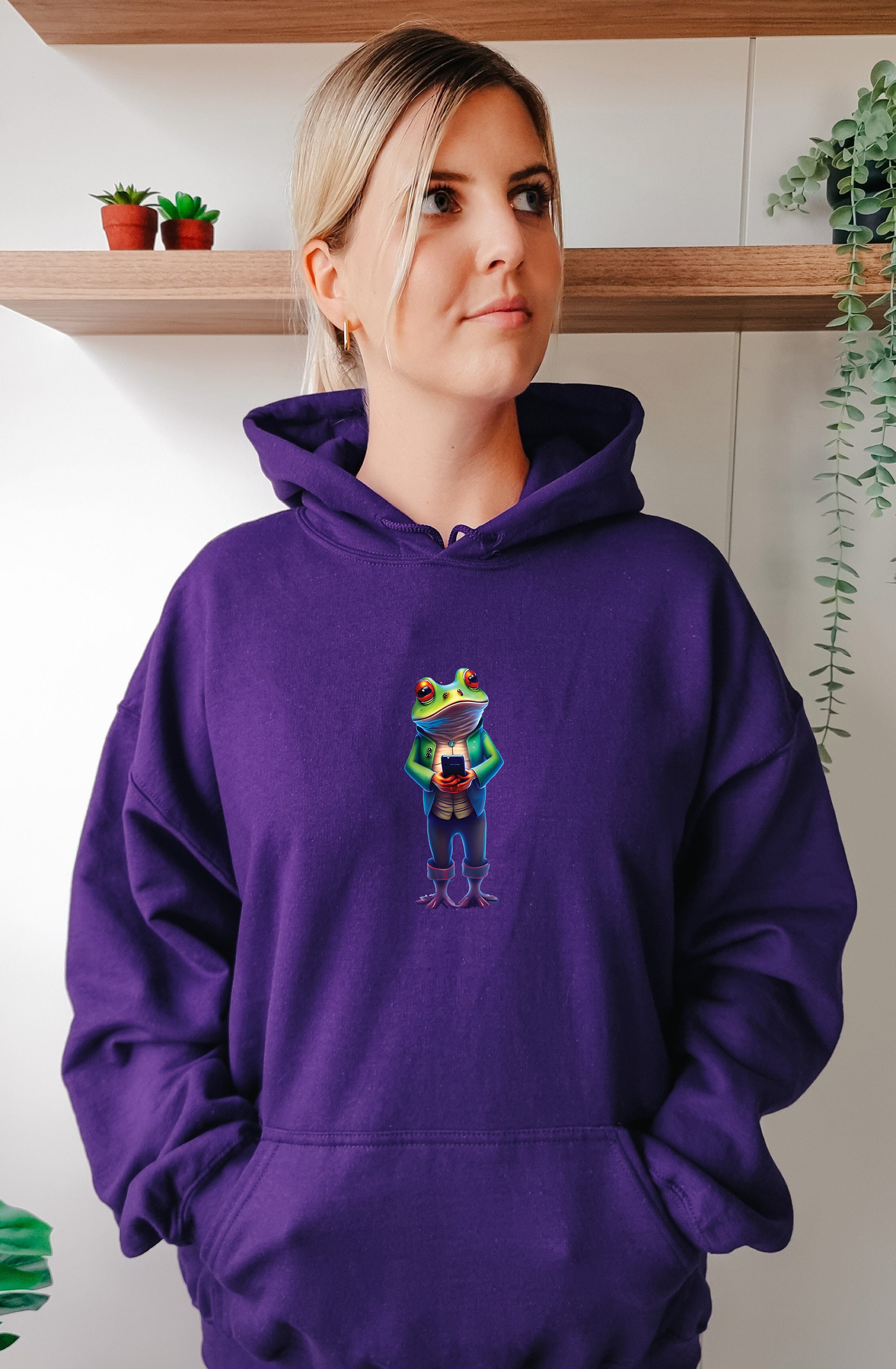 Frog Hoodie Frog Lover Gift Frog Lover Hoodie Funny Frog - Etsy