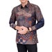 Men's Indonesia Batik Shirt Brown, Long Sleeve Unique Pattern Wiryawan ...