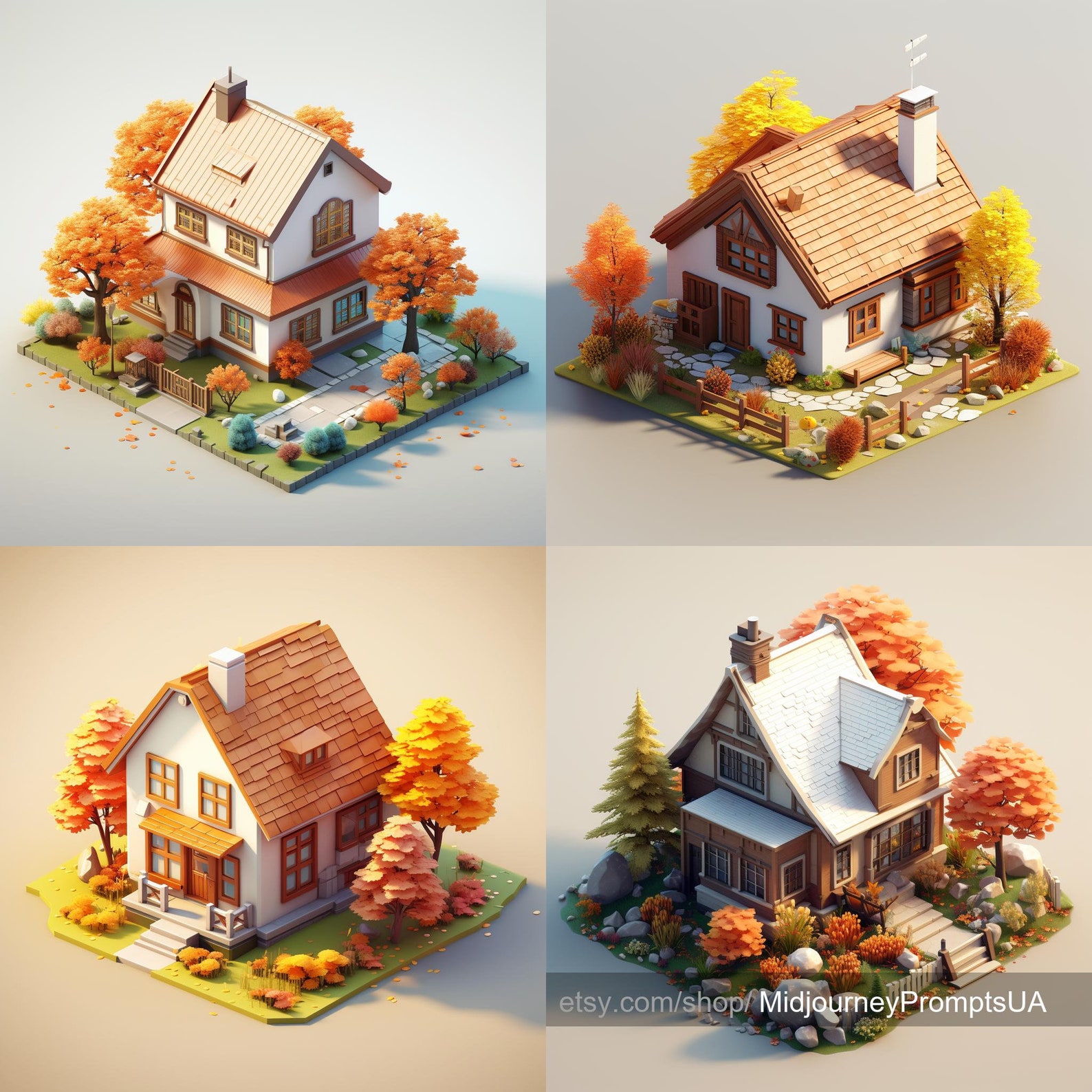 Midjourney Prompt for Low Poly Game Buildings, Game Midjourney Prompt ...