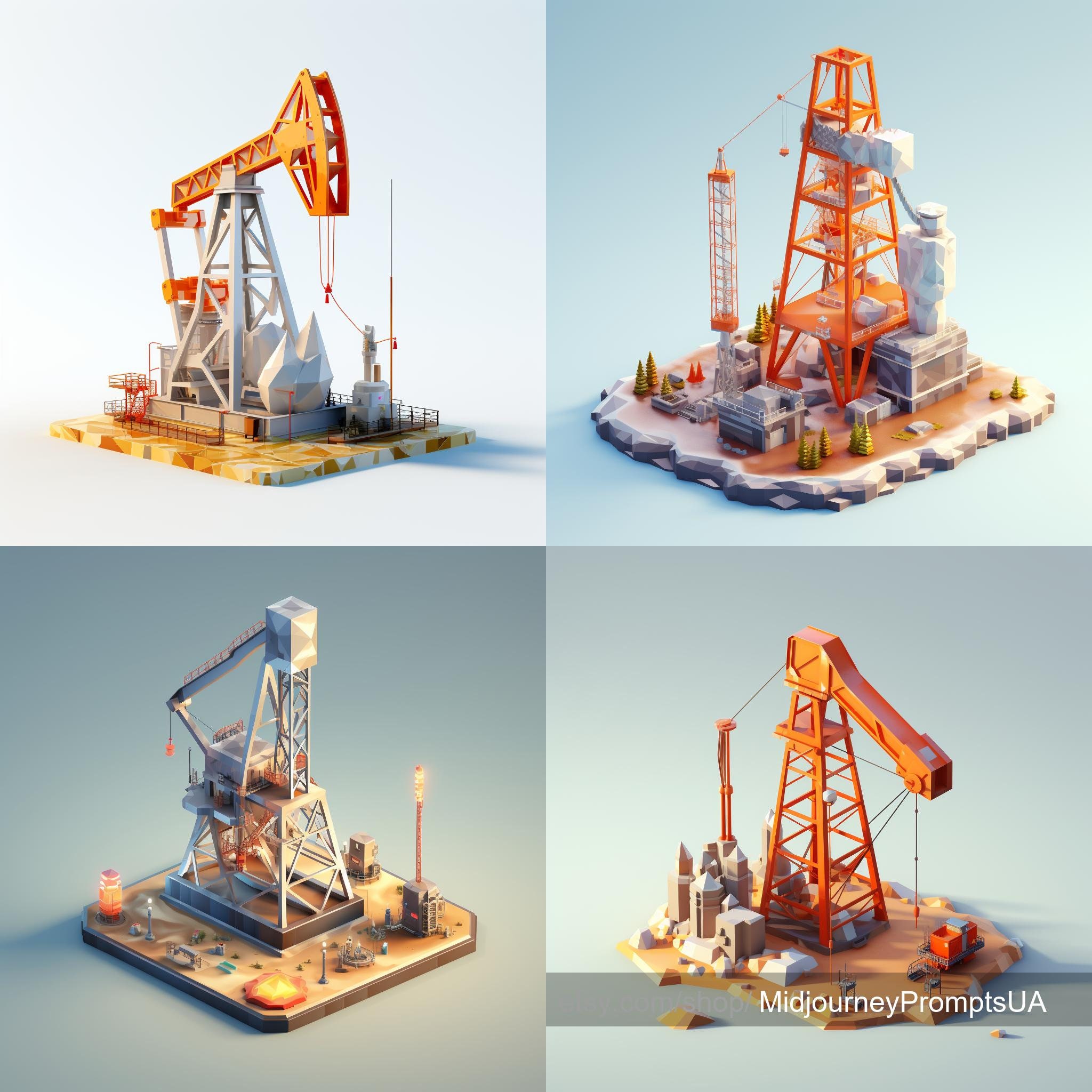 Midjourney Prompt for Low Poly Game Buildings, Game Midjourney Prompt ...