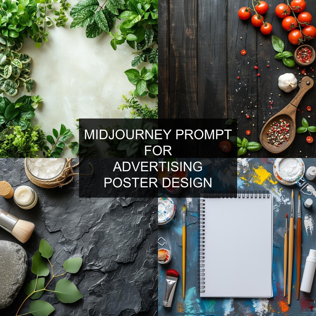 Midjourney Prompt for Advertising Poster Design, Midjourney Graphic ...
