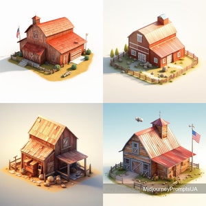 Midjourney Prompt for Low Poly Game Buildings, Game Midjourney Prompt ...