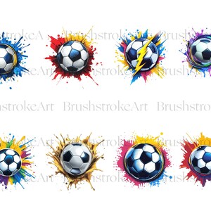 Soccer Ball Splash Clipart, Football, Boys Birthday, Soccer Ball PNG ...