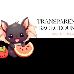 Kawaii Bat Clipart, Baby Bat, Cute Halloween Bat, Kawaii Chibi Bat, Not ...