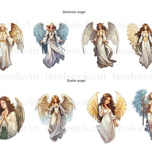 Angel Clipart, Seraphim, Cute Angel Illustrations, Archangel Clipart ...