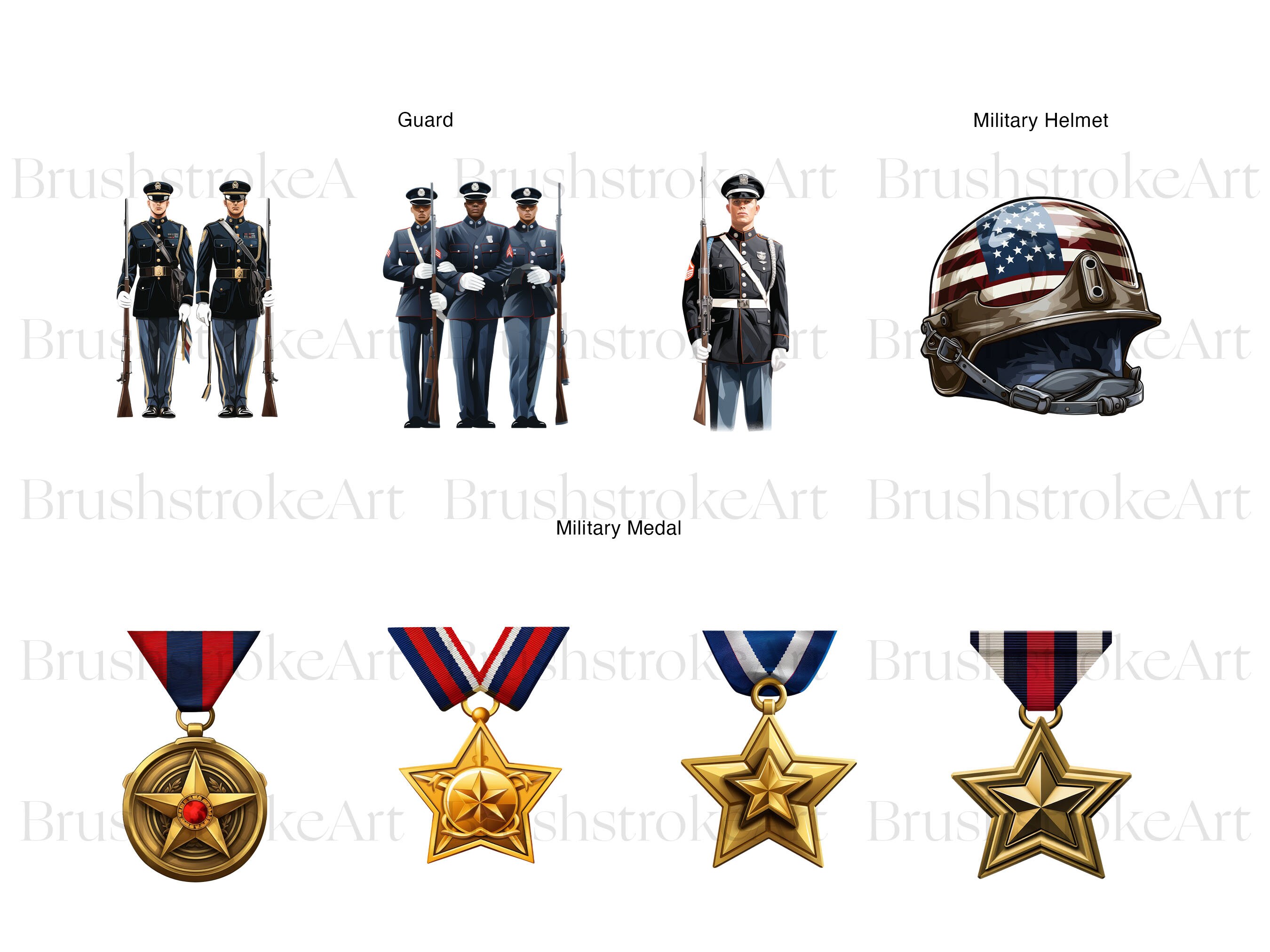 Veterans Day Clipart, Remembrance, Happy Memorial Day, Military Tags ...