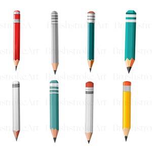 Pencil Clipart, Back to School, Art Supplies Clipart, Color Pencil PNG ...