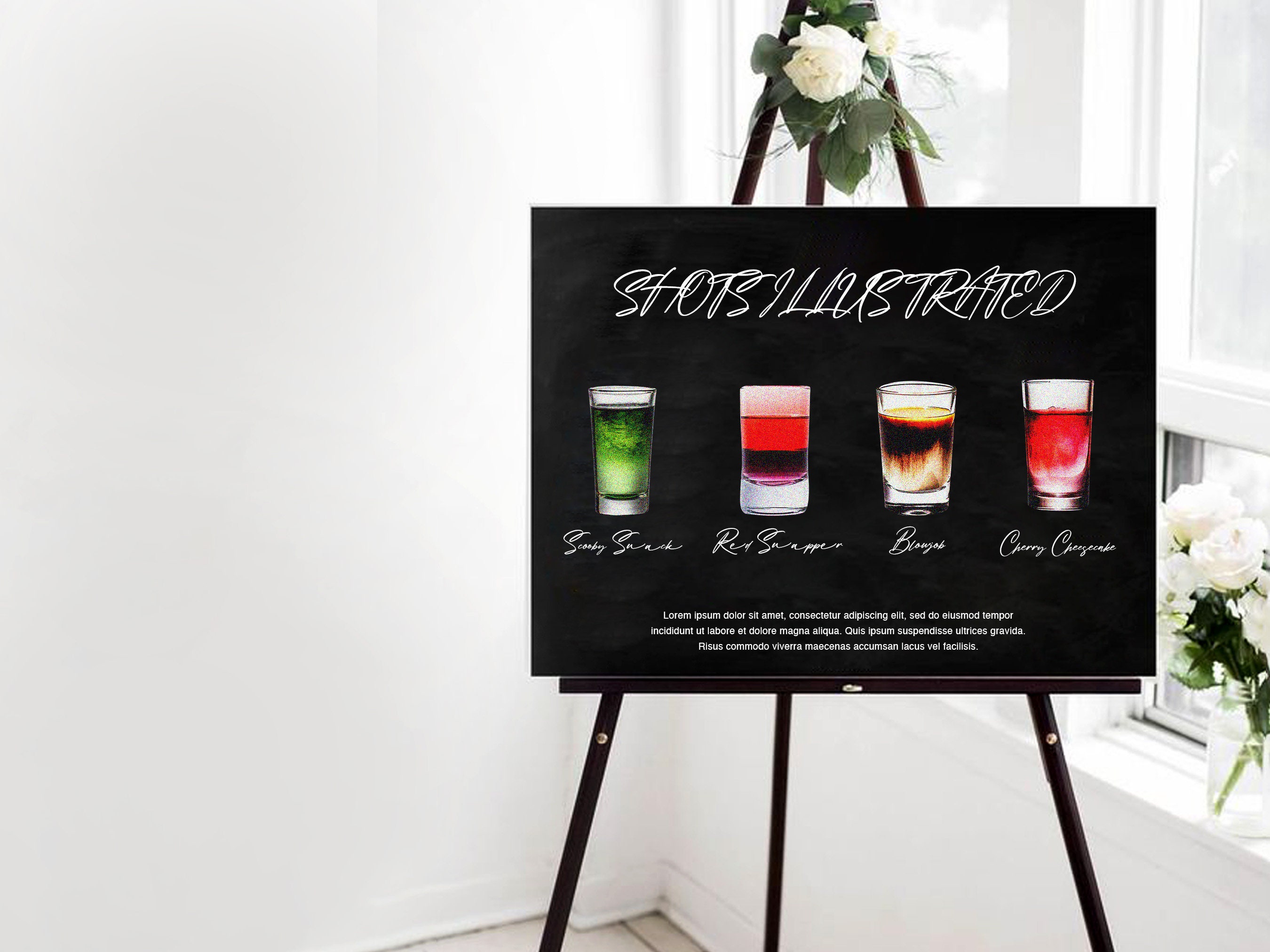 Shots Illustrated Premium Watercolour Clipart of Popular Party Drinks ...