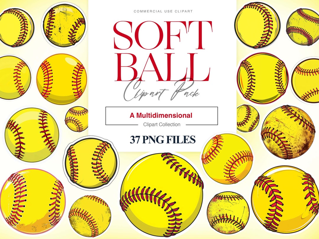 Watercolor Softball Clipart, Sports, Softball PNG, Ball Clipart ...