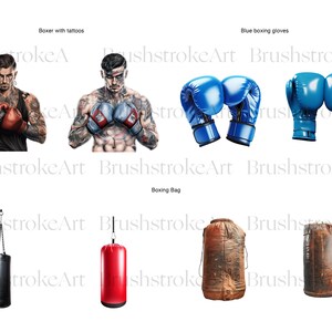 Boxing Clipart, Black Boxer, Female Athletes, Male Boxer Clipart ...