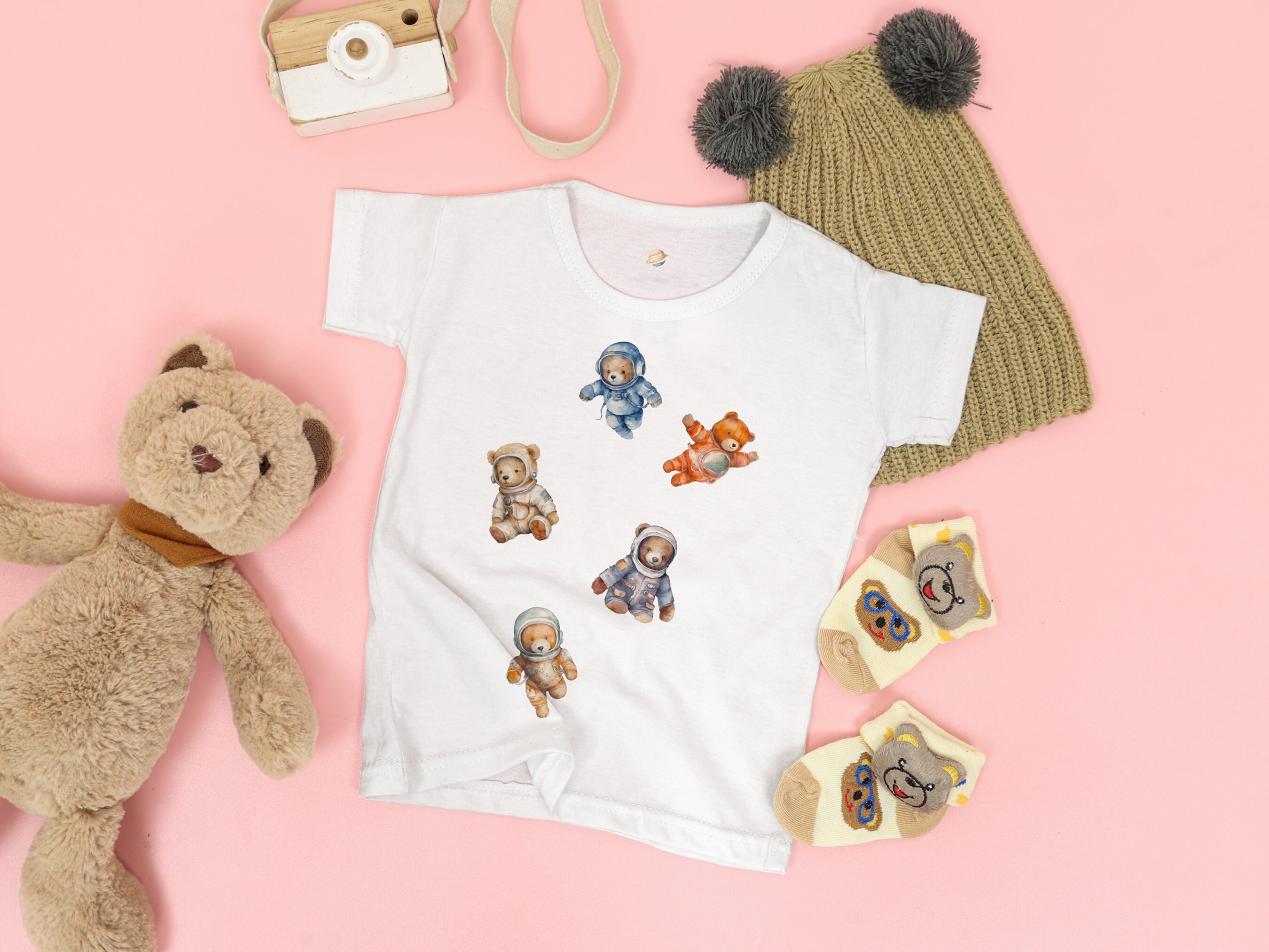 Kids Space Clipart Watercolor Space Cute Astronaut Rocket - Etsy