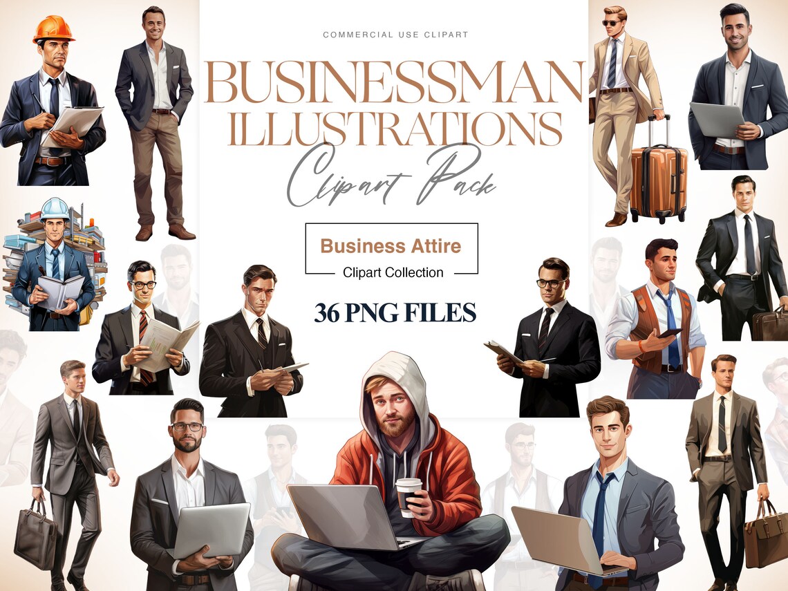 Businessman Clipart, Boss, Man Clipart, Business People, Handsome Man ...