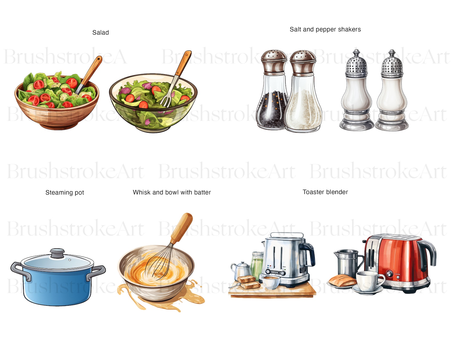 Cooking Illustration Clipart, Kitchen Utensil, Baking Clipart, Chef PNG ...