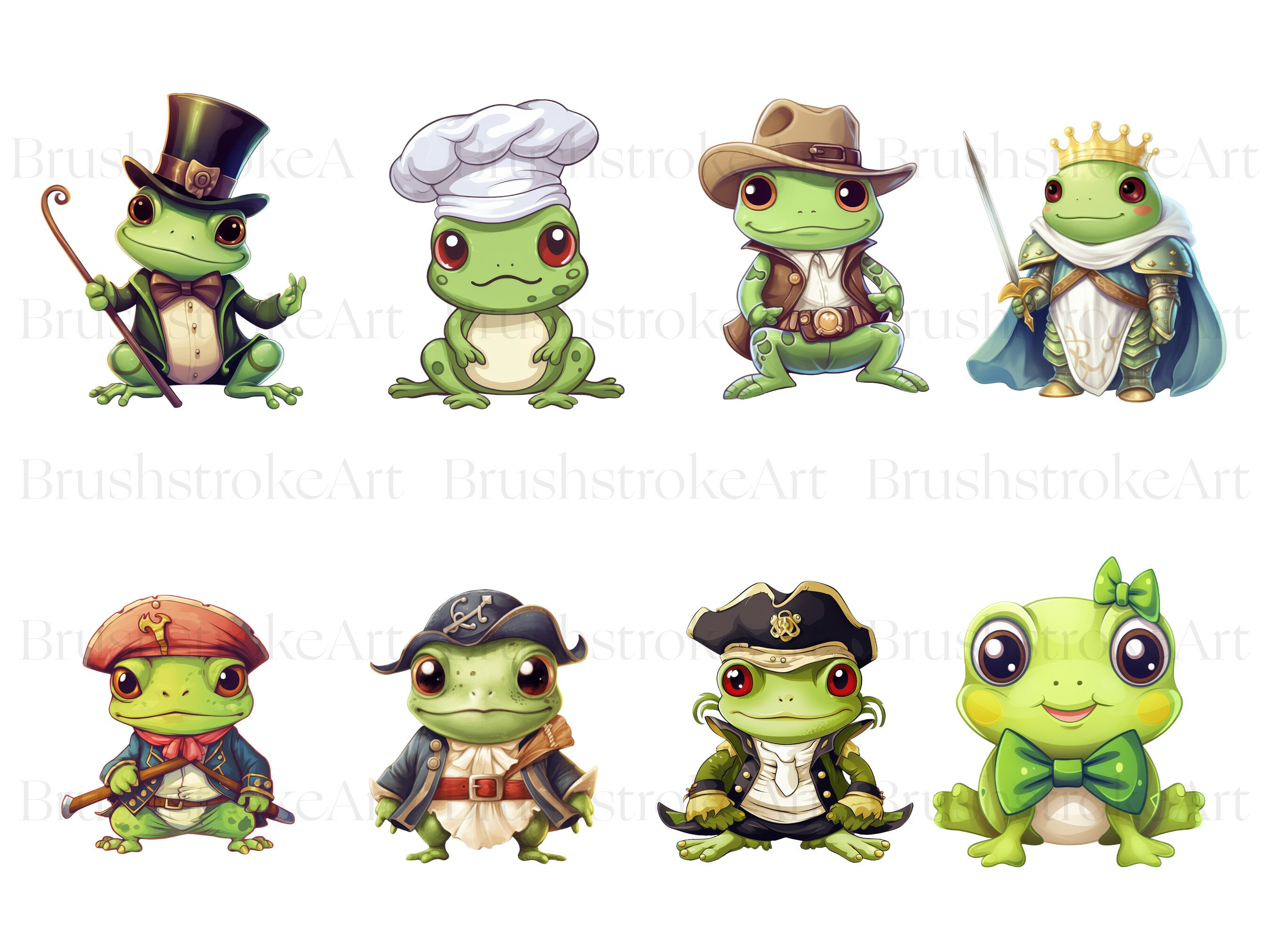 Cute Frog Clipart, Little Frog Prince, Funny Frog Clipart, Frog With ...