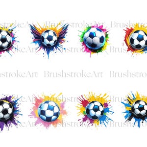 Soccer Ball Splash Clipart, Football, Boys Birthday, Soccer Ball PNG ...