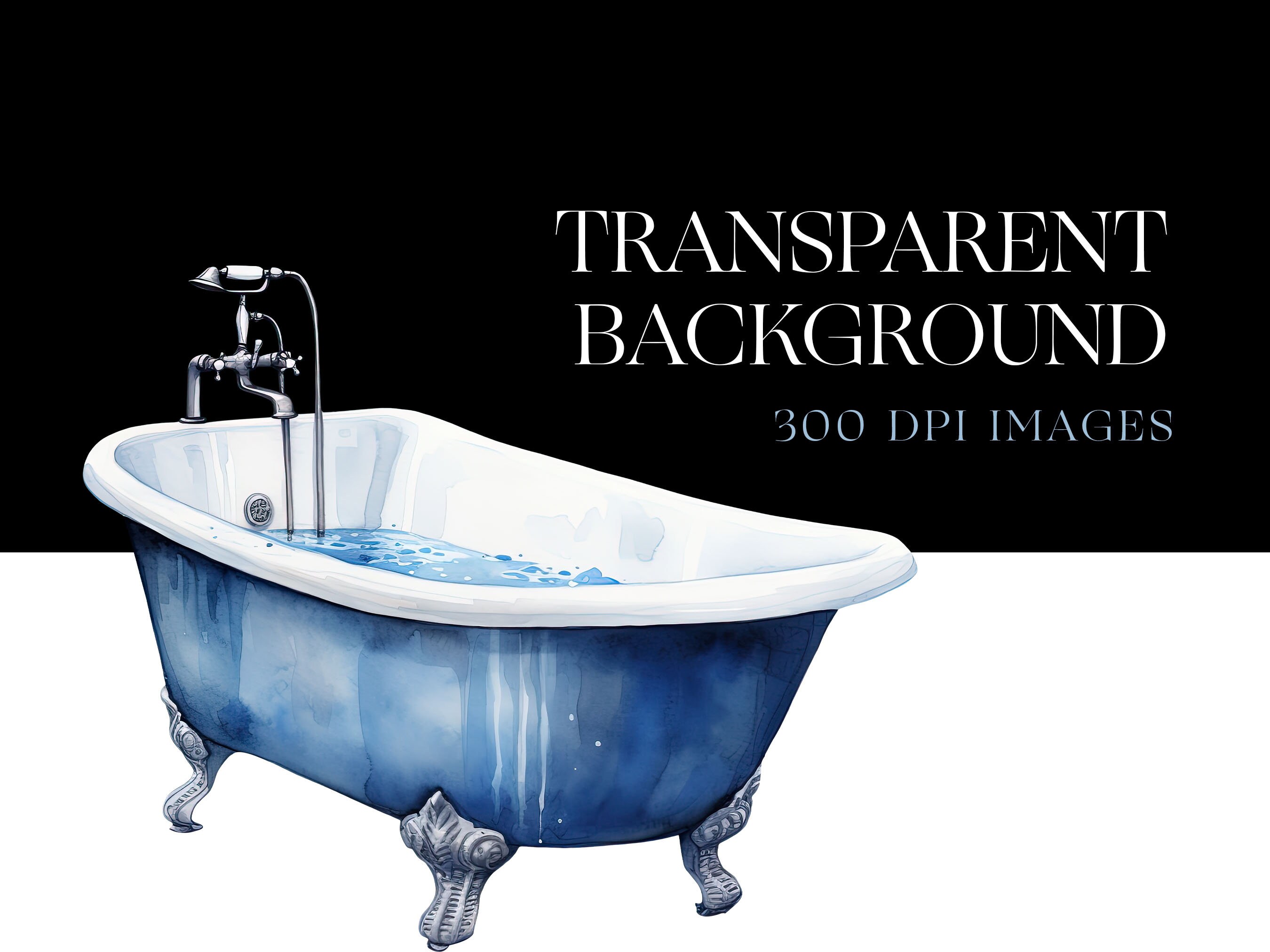 Bathroom Clipart, Watercolor Shower, Washroom, Bathroom Supplies ...