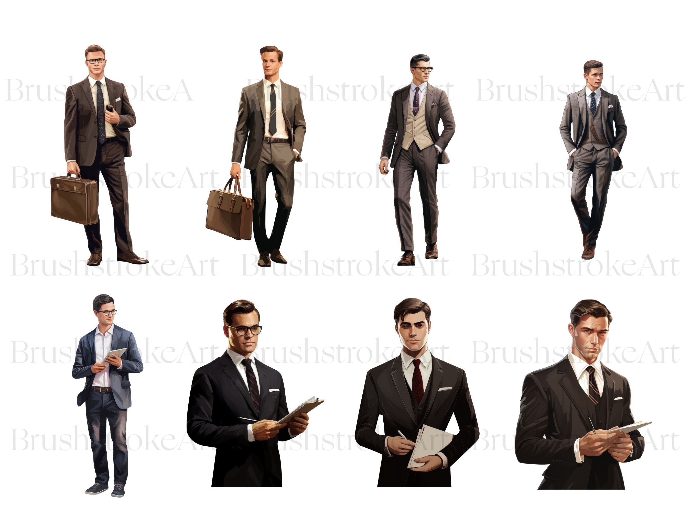 Businessman Clipart, Boss, Man Clipart, Business People, Handsome Man ...