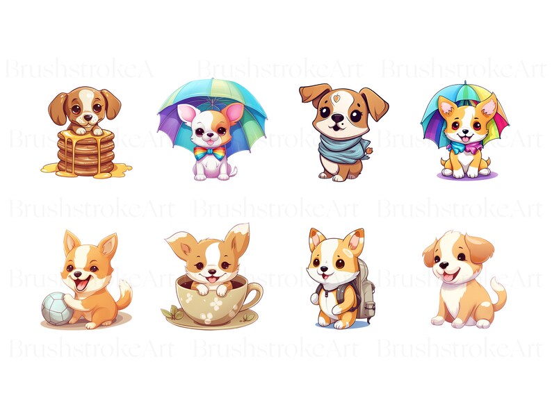 Kawaii Dog Clipart, Puppy Dog PNG, Cute Animals, Kawaii Puppy Clipart ...