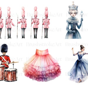 Pink Nutcracker Clipart, Watercolor Nutcracker, Ballerina, Pink ...
