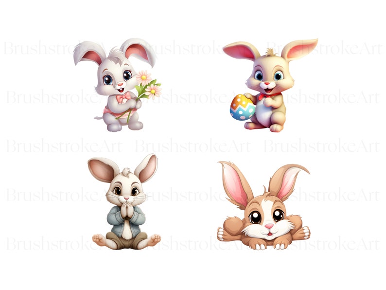 Cartoon Bunny Clipart, Funny Bunny, Cute Rabbit PNG, White Bunny ...