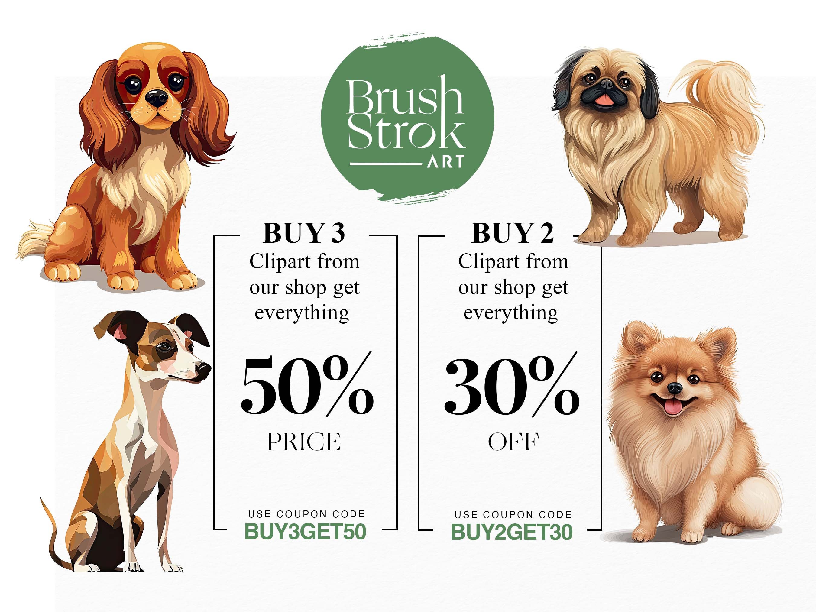 Watercolour Toy Group Dogs Clipart Cute Toy Breeds Images Collection ...