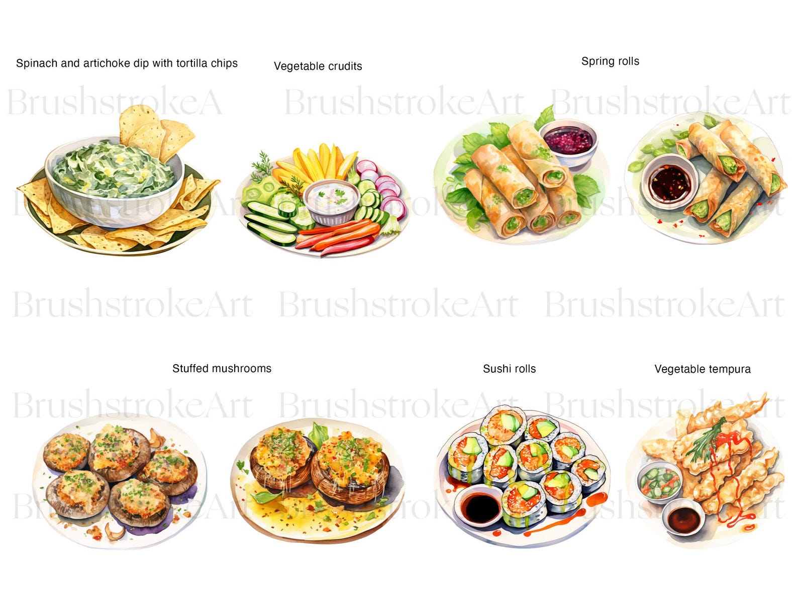Appetizer Clipart, Watercolor Food, Charcuterie Board Clipart, Cheese ...