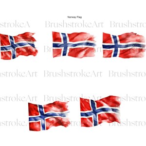 Scandinavian Flag Clipart, Watercolor Flag, Denmark, Scandinavian Cross ...