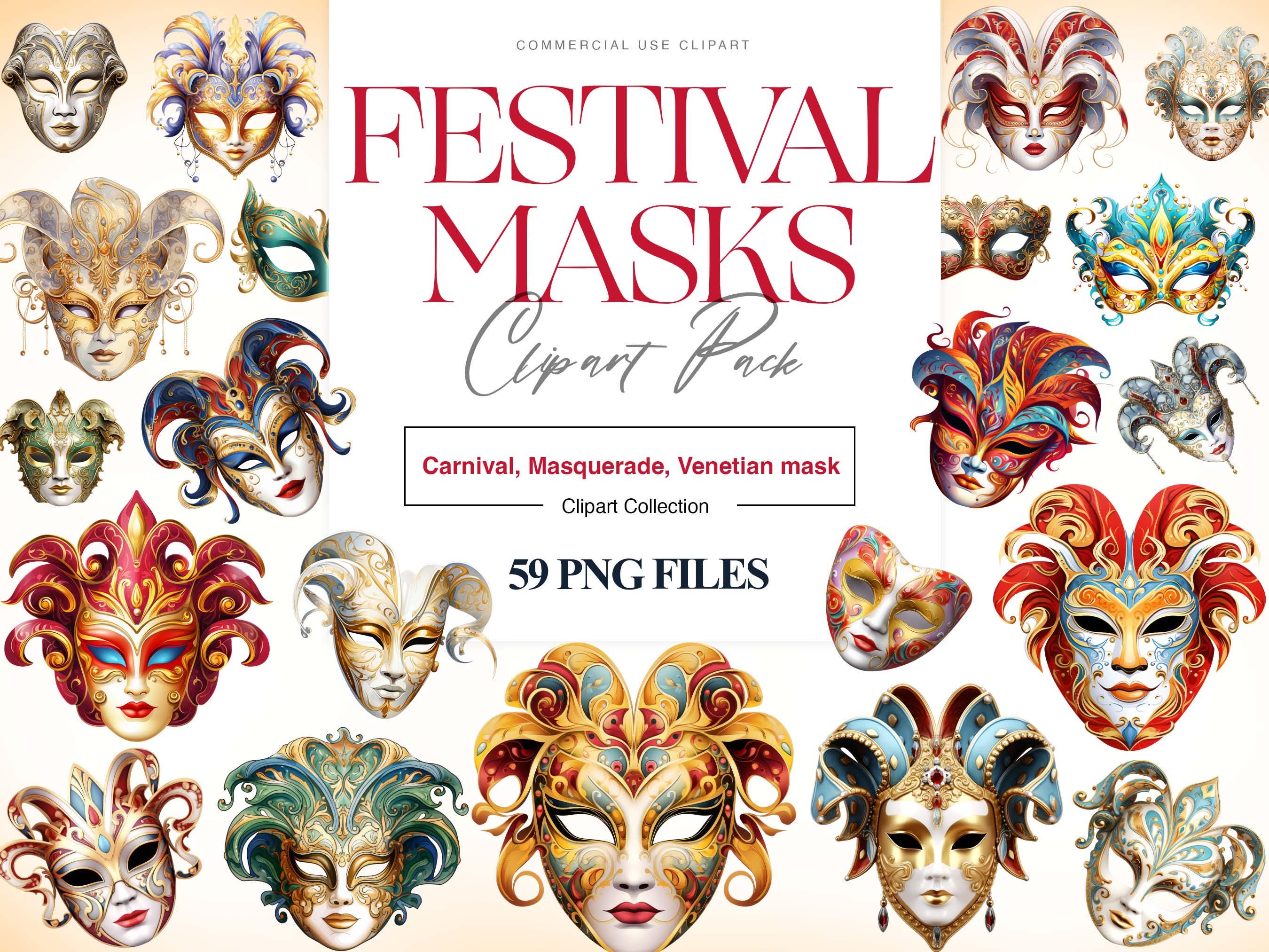 Imágenes Prediseñadas de máscara, máscara de carnaval, veneciana ...