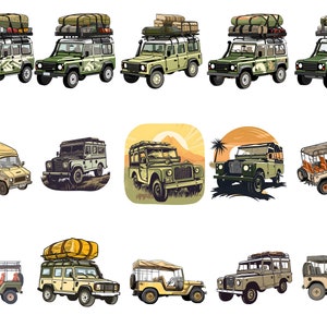 40 Safari Vehicle Clipart Pngs-jungle Cruisers: A Collection of Safari ...
