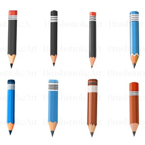 Pencil Clipart, Back to School, Art Supplies Clipart, Color Pencil PNG ...