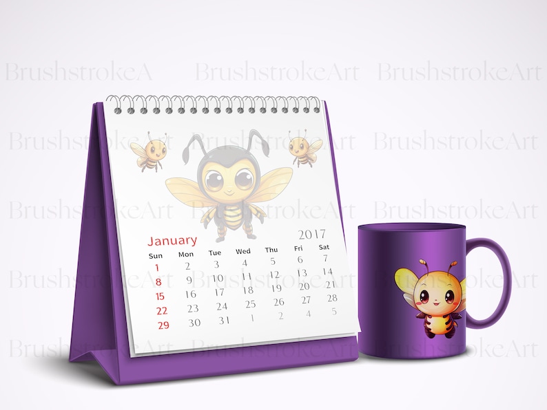 Kawaii Insects Clipart, 26 Watercolor Bugs, Cute Spider, Caterpillar ...