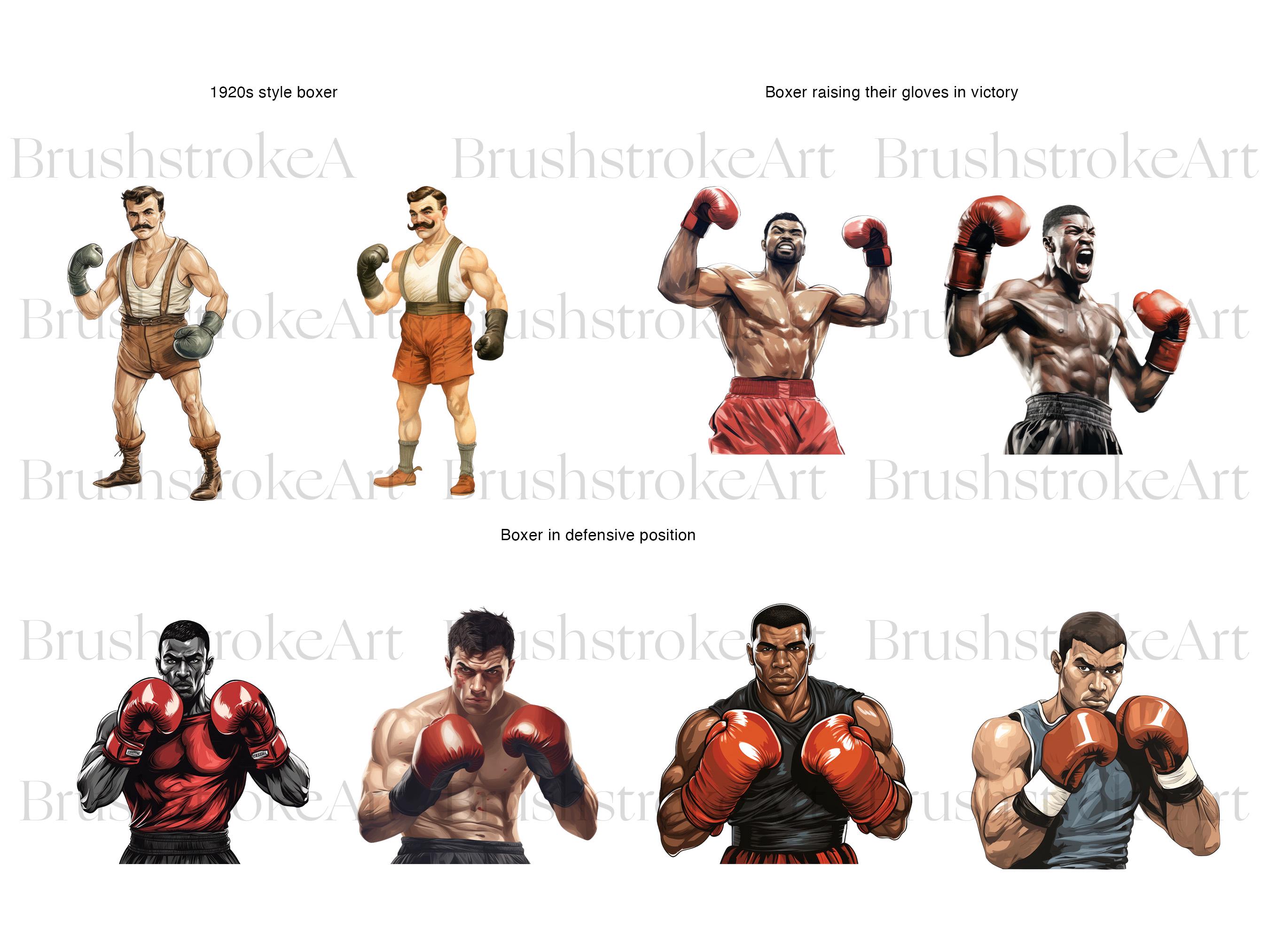 Boxing Clipart, Black Boxer, Female Athletes, Male Boxer Clipart ...