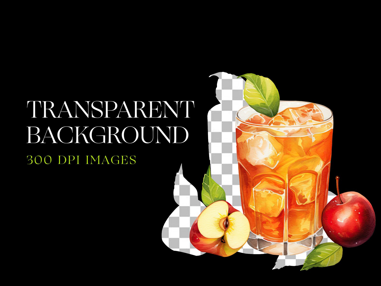 Mocktail Moments Clipart Pack: 92 Watercolor Digital PNG, High ...