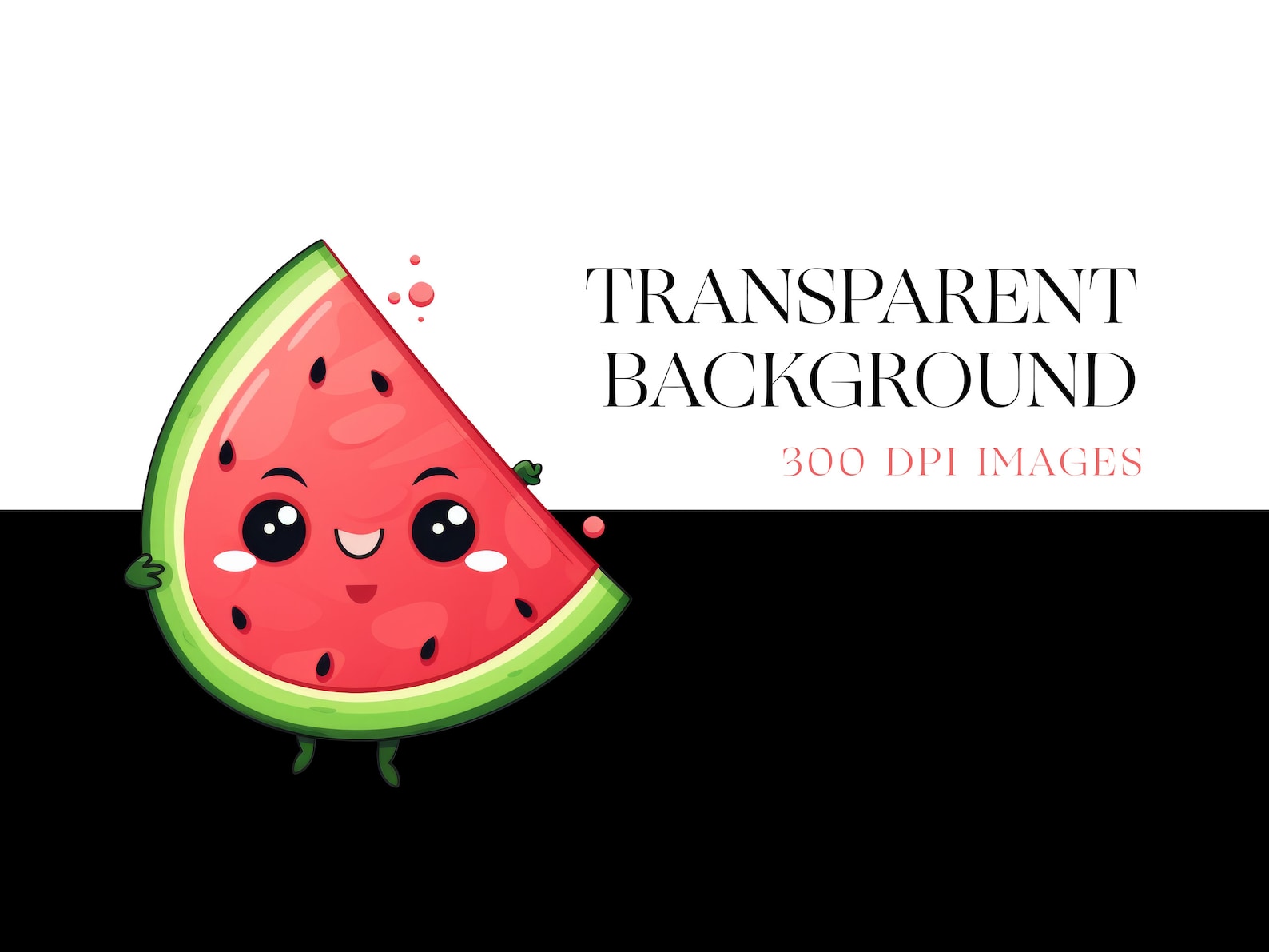 Kawaii Watermelon Clipart, Cute Watermelon, Summer Fruit Clipart ...