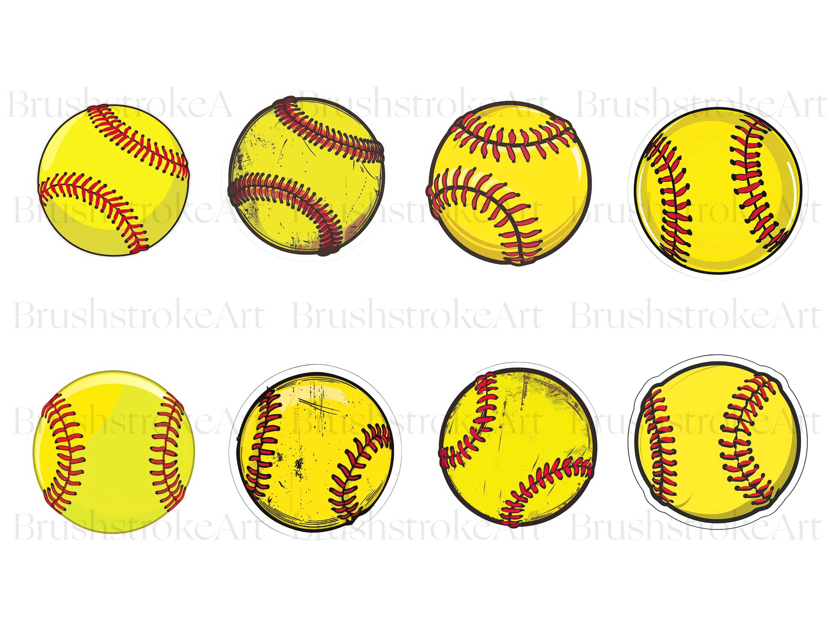Watercolor Softball Clipart, Sports, Softball PNG, Ball Clipart ...