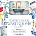 Bathroom Clipart, Watercolor Shower, Washroom, Bathroom Supplies ...