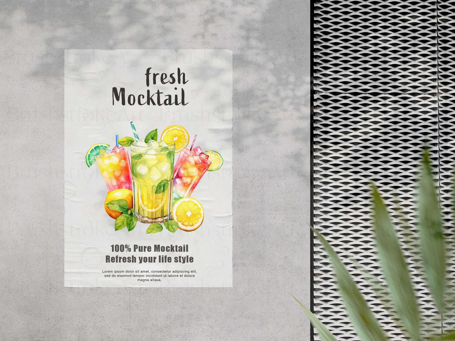 Mocktail Moments Clipart Pack: 92 Watercolor Digital PNG, High ...