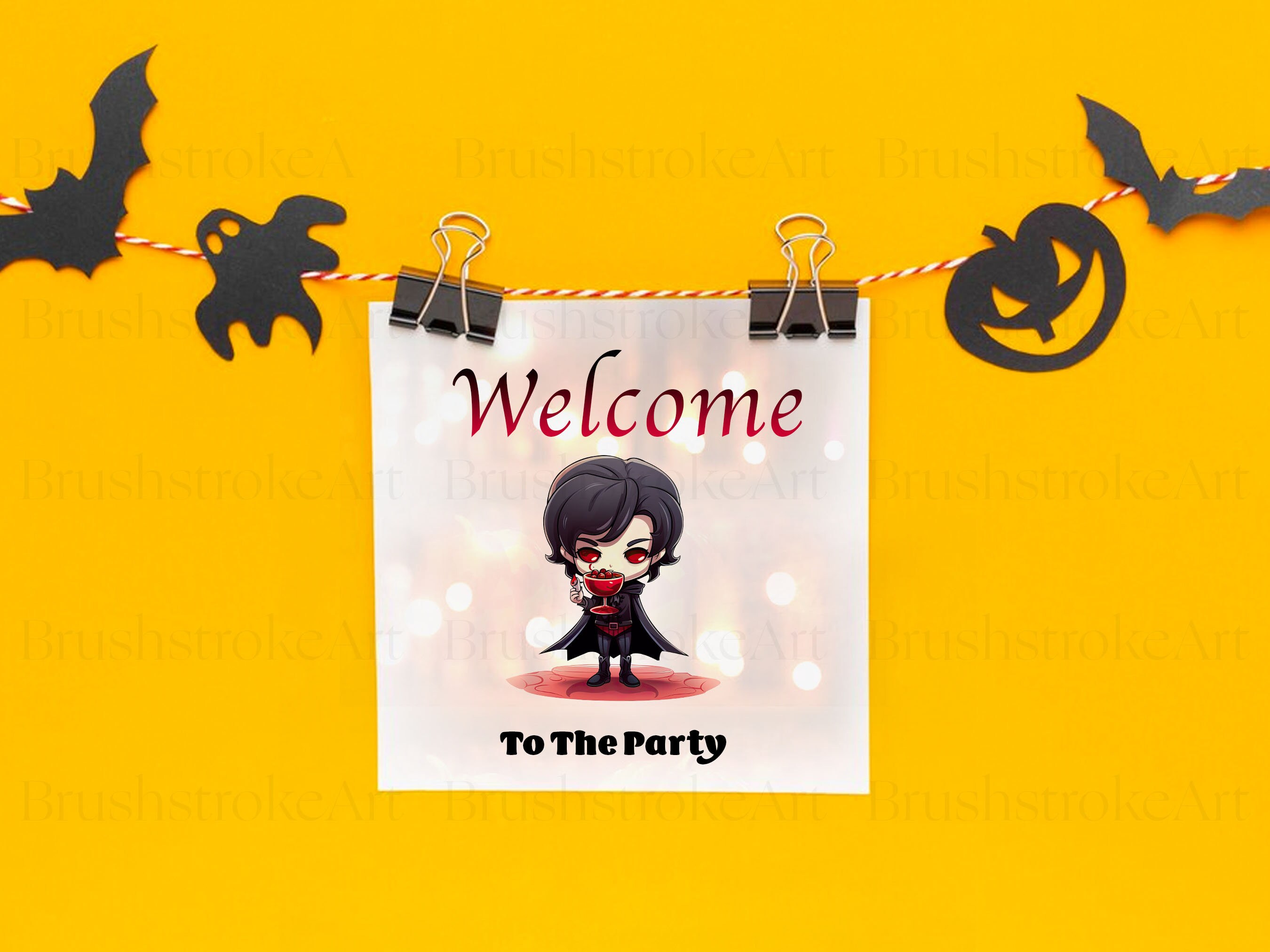 Cute Vampire Clipart, 48 Watercolor Halloween Vampire, Bats, Kawaii ...