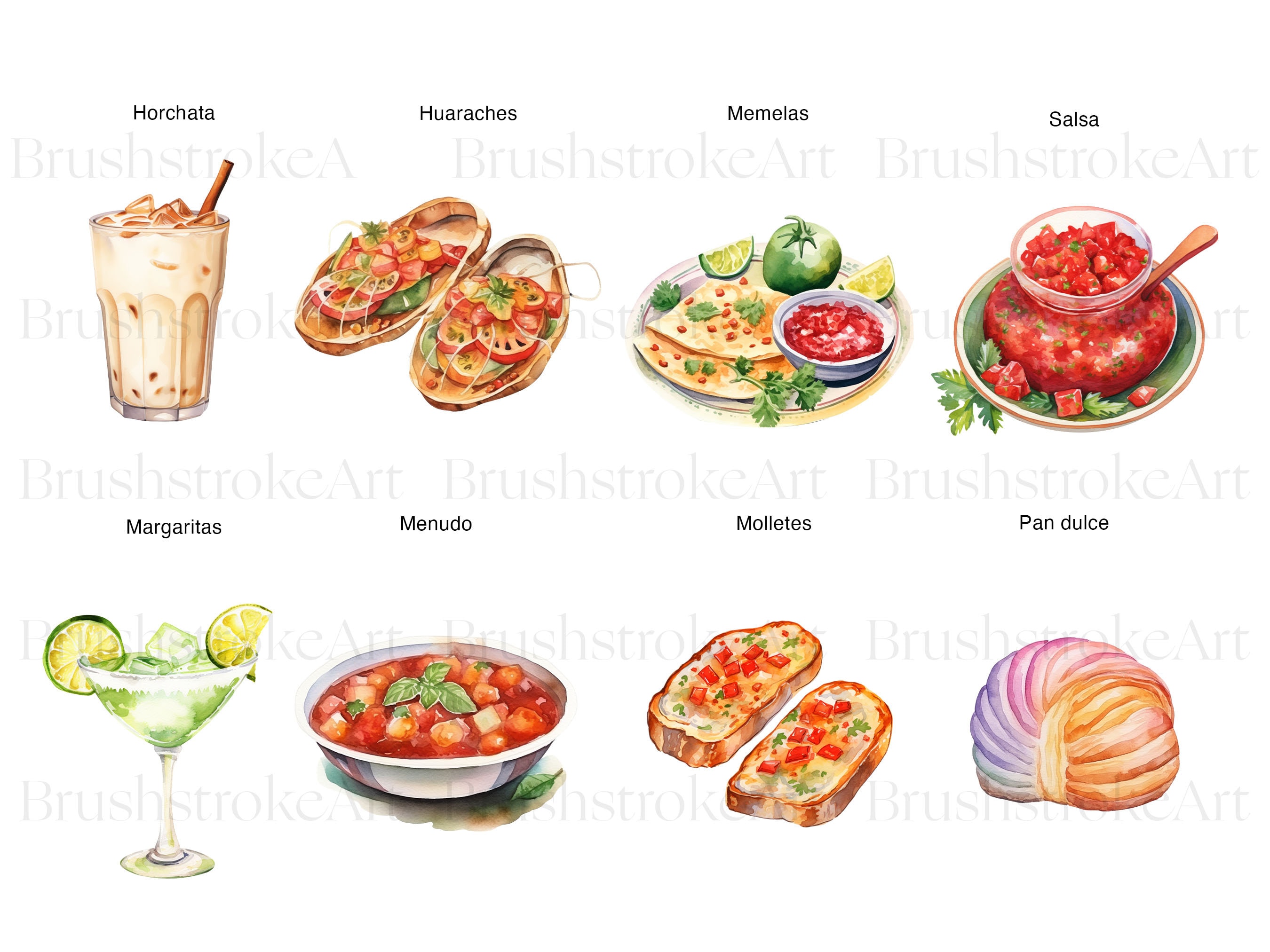 Mexican Food Clipart, Tacos, Quesadilla Guacamole, Nachos Clipart ...
