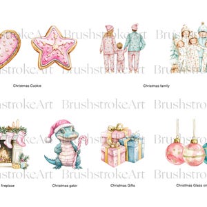 Coquette Christmas Clipart, Pink Christmas Tree PNG, Gingerbread ...