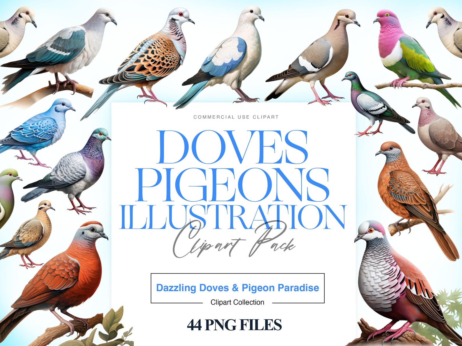 Dove Illustration Clipart, White Dove Flying, Bird Clipart, the Dove of ...